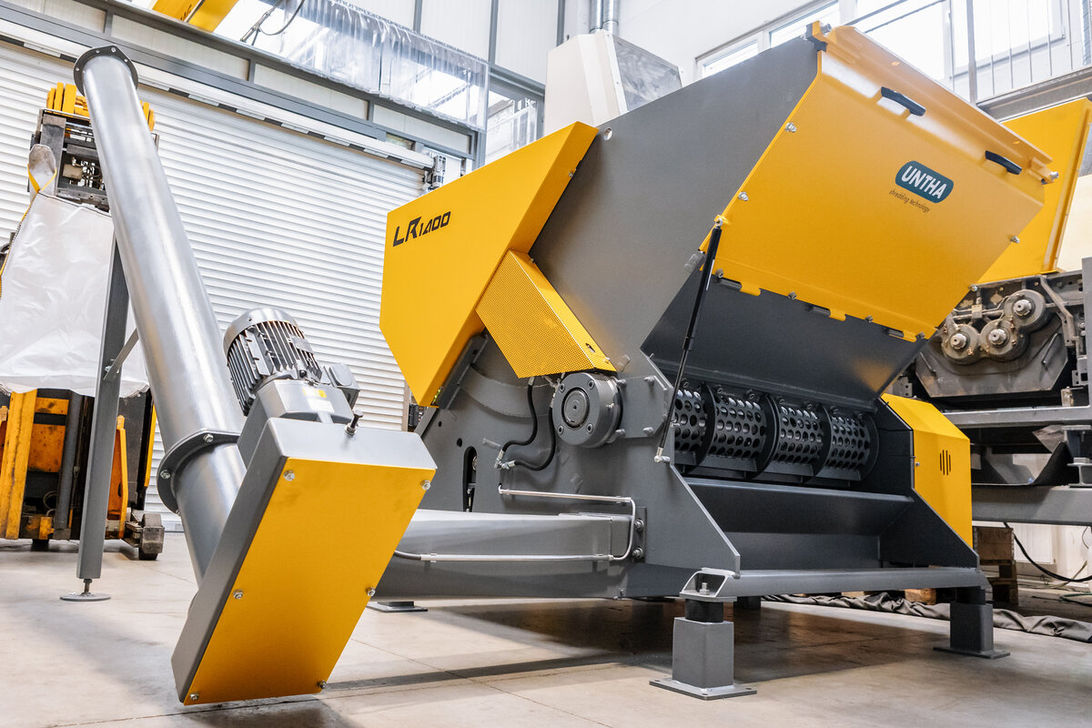 Innovative augers for UNTHA wood shredders | UNTHA shredding technology